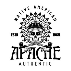 Native american indians apache tribe Royalty Free Vector