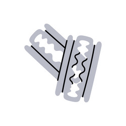 Sharp razor blade icon barber shop Royalty Free Vector Image