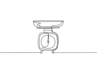 Kitchen scale Royalty Free Vector Image - VectorStock