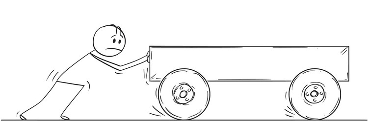 Cartoon Pushing Vector Images (over 14,000)