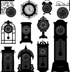 Wall clock Royalty Free Vector Image - VectorStock
