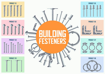 Corners with fasteners Royalty Free Vector Image