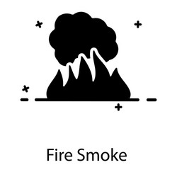 Fire smoke Royalty Free Vector Image - VectorStock