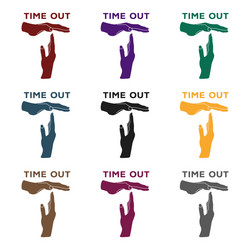 Timeout Hand Signal Vector Images (63)