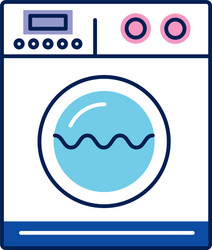 Washing machine icon design template isolated Vector Image