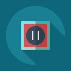 Flat modern design with shadow icons socket Vector Image
