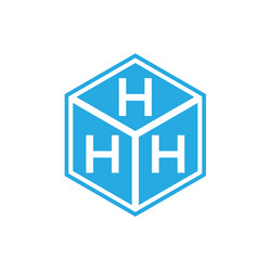 Hhh letter logo design on black background Vector Image