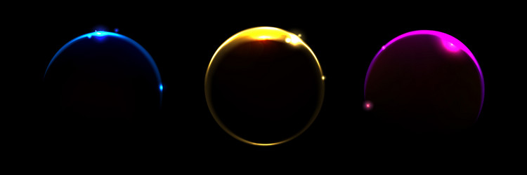 Realistic set of solar eclipse overlay effect Vector Image