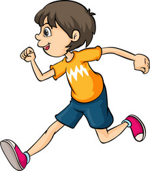 Cartoon little boy putting on shoes Royalty Free Vector