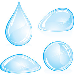 Cartoon drops Royalty Free Vector Image - VectorStock