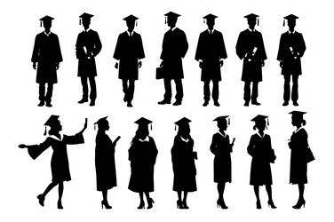 Graduate Walking Silhouette