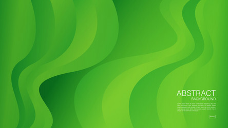 Green wave abstract background wave pattern Vector Image