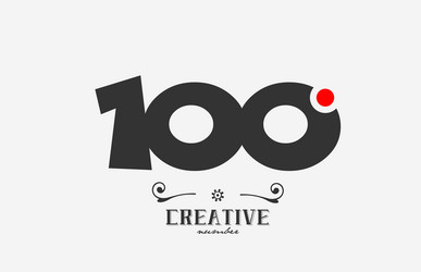 Gold number 100 logo icon design Royalty Free Vector Image