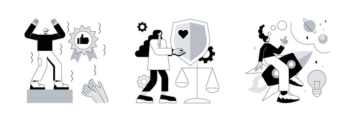 Automotive machine work abstract concept Vector Image