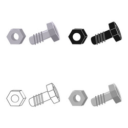Structural Screw Nut Bolt Vector Images (81)