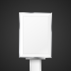 Realistic blank city billboard blank lightbox Vector Image