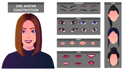 Woman Face Construction Vector Images (over 1,000)