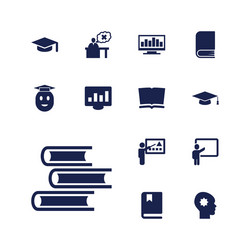 Learning icons Royalty Free Vector Image - VectorStock