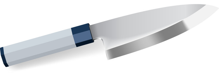 Japanese style gyuto chef knife Royalty Free Vector Image