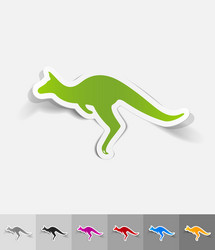 Realistic Kangaroo Vector Images (over 210)