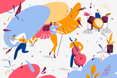 Energetic Rock Concert Royalty Free Vector Image