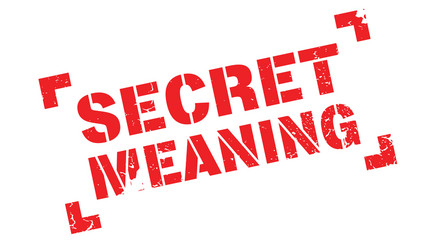 Secret meaning rubber stamp Royalty Free Vector Image