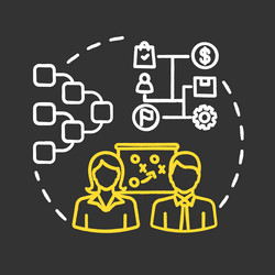 Strategy map concept icon entrepreneurship Vector Image