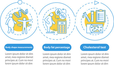 Cholesterol test brochure template layout Vector Image