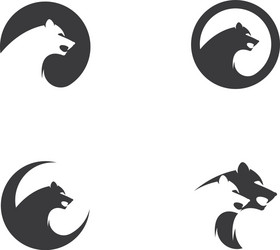 Puma logo design Royalty Free Vector Image - VectorStock