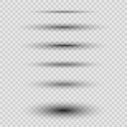 Realistic 3d shadows Royalty Free Vector Image