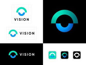 Vision logo eye clinic ophthalmology business card