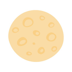 Cheese moon icon cartoon style Royalty Free Vector Image