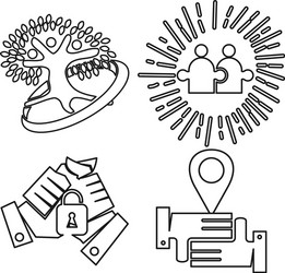 Stethoscope tree commitment teamwork together Vector Image