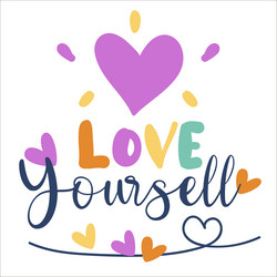 Mental health hand written lettering Royalty Free Vector