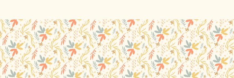 Pastel boho flowers seamless border pattern Vector Image