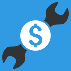 Repair price flat icon Royalty Free Vector Image