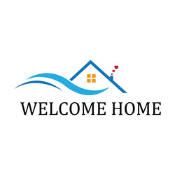 Welcome home logo symbol design template Vector Image