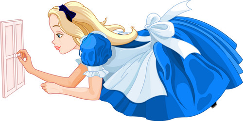 Running alice Royalty Free Vector Image - VectorStock