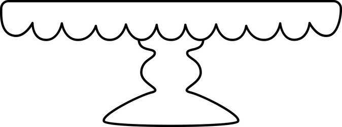 Food stand outline Royalty Free Vector Image - VectorStock