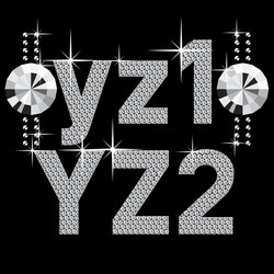 Diamond alphabetic letters Royalty Free Vector Image