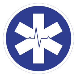 Emt paramedic badge Royalty Free Vector Image - VectorStock