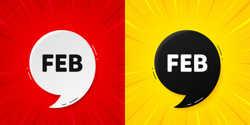 Calendar sign icon february month symbol Vector Image