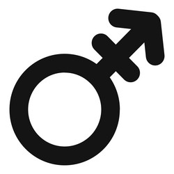 Hetero sign person icon simple support Royalty Free Vector