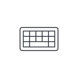 Wasd button icon in flat style keyboard on white Vector Image