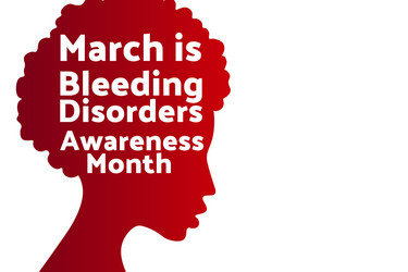 March is bleeding disorders awareness month Vector Image