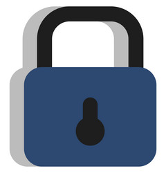 Police lock on a white background Royalty Free Vector Image