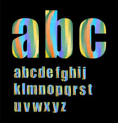Lowercase Pixel Alphabet Vector Images (over 120)