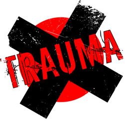 Trauma rubber stamp Royalty Free Vector Image - VectorStock