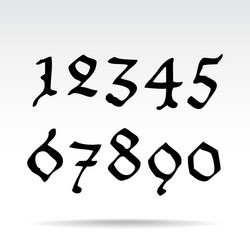 Cartoon numbers Royalty Free Vector Image - VectorStock