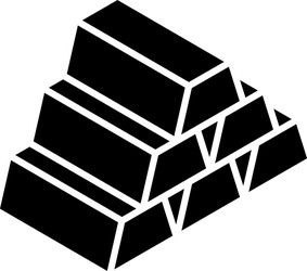 Gold bricks Royalty Free Vector Image - VectorStock